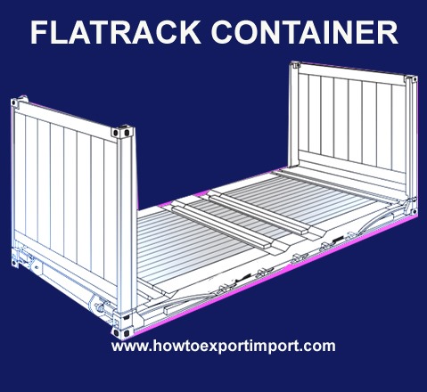 40’ Flat rack Container dimension specification